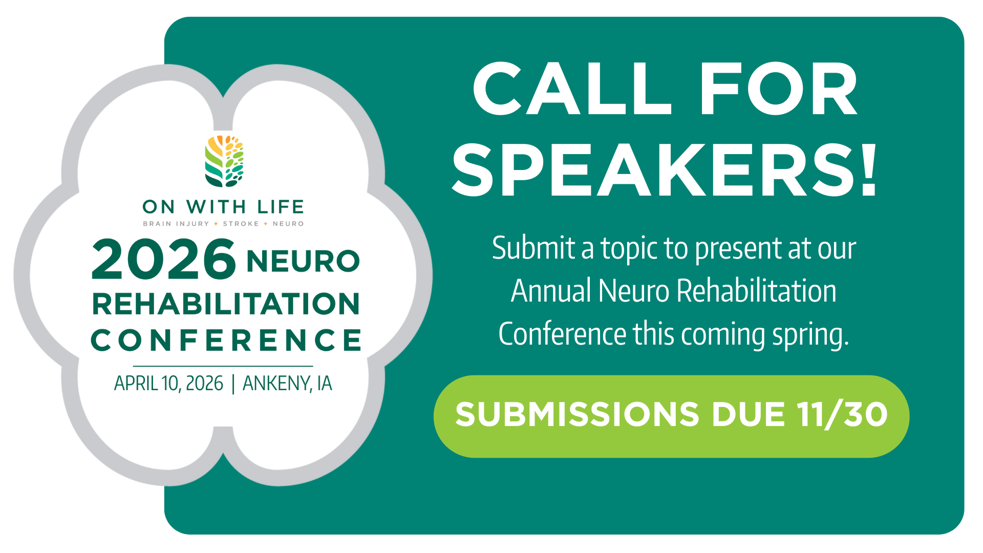 On With Life | Call for Speakers | Neuro Rehabilitation Confernce